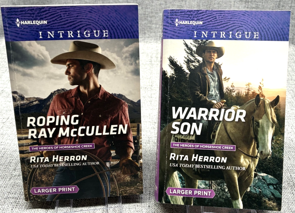 Harlequin Intrigue Books RITA HERRON Cowboy Romance Law Enforcement PB ...