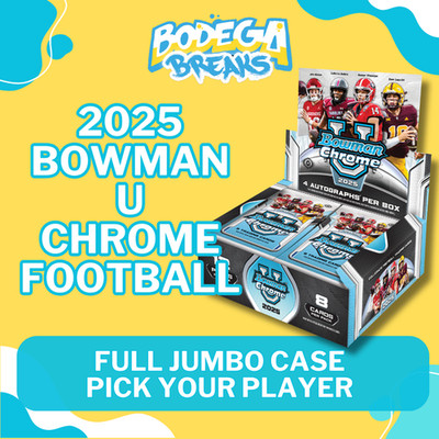 Josh Hoover - 2025 Bowman Chrome U Football - 8 Box JUMBO CASE Break #2 ...