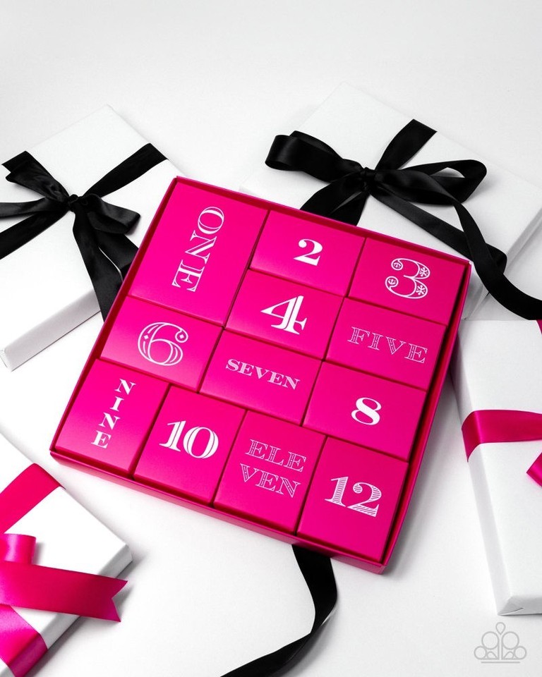 Paparazzi Advent Calendar 2025 - 1 Rhodium Plated Necklace -11 Charms ...