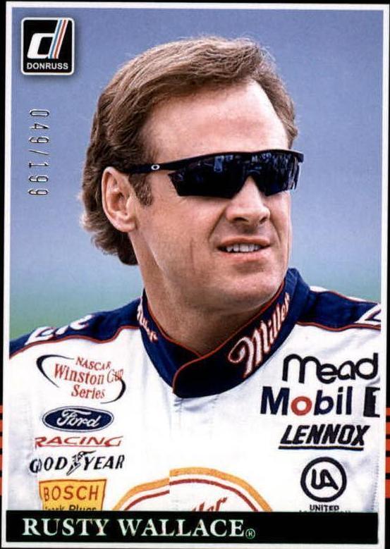 2018 Panini Donruss NASCAR - Retro 1985 Rusty Wallace #105 Green Foil ...