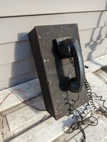 Vintage/Antique Western Electric Field Telephone Lineman Tester Wood ...