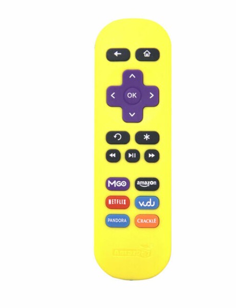 Amaz247 ARCBZ01 Replacement Remote for Roku Streaming Player - Yellow ...