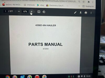 Bell 4206 D Parts Maintenance Owners Ops ElecMercedes OM501-502 Shop ...