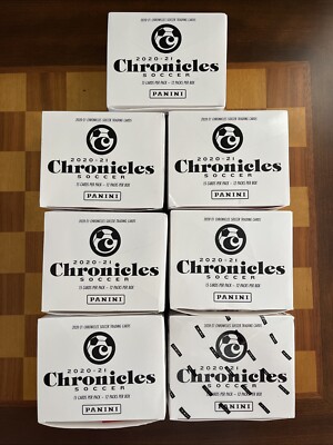 2020-2021 Panini Chronicles Soccer Box - 12 Cello Packs - Messi Ronaldo ...
