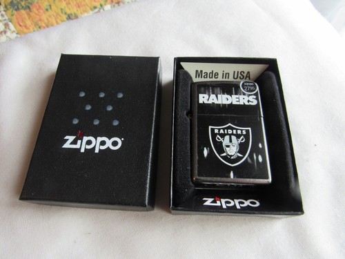 Vintage NOS Zippo Street Classic Cigarette Lighter Oakland Raiders L 15 ...
