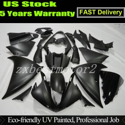 Matte Black Fairing Kit For Yamaha YZF R1 2009-2011 ABS Injection ...