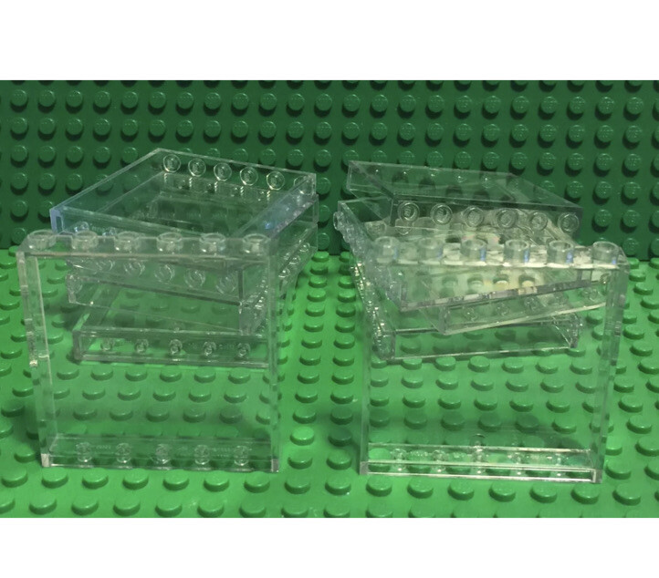 Lego 10 Pieces Transparent / Trans-Clear Panel 1x6x5 City Walls ...