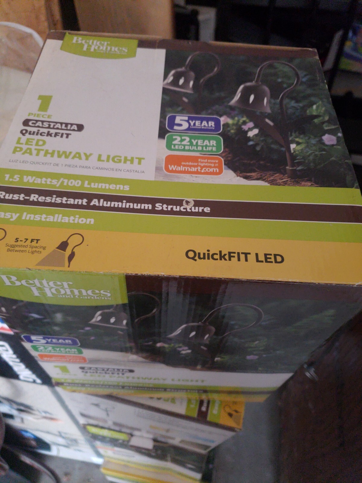 Lot Of 6 Better Homes & Gardens Castalia LED Quickfit 1.5 Outdoor Lamp ...