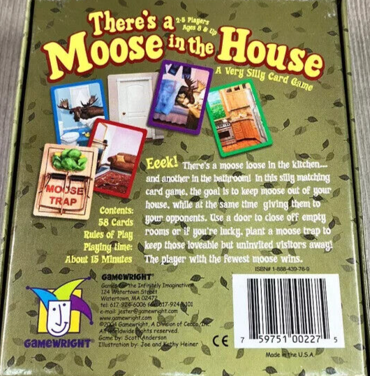 There's A Moose in the House Card Game Gamewright 2009 100% COMPLETE ...