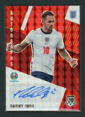 2021 DANNY INGS AUTO PANINI MOSAIC UEFA EURO2020 RED AUTOGRAPHS | eBay