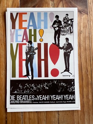 Yeah Yeah Yeah - The Beatles | 1964 | Cinema Filmplakatkarte | eBay UK