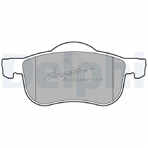 1x Delphi Bremsbelagsatz 299475 vorne u.a. für Volvo S60 1 384 S70 874 ...