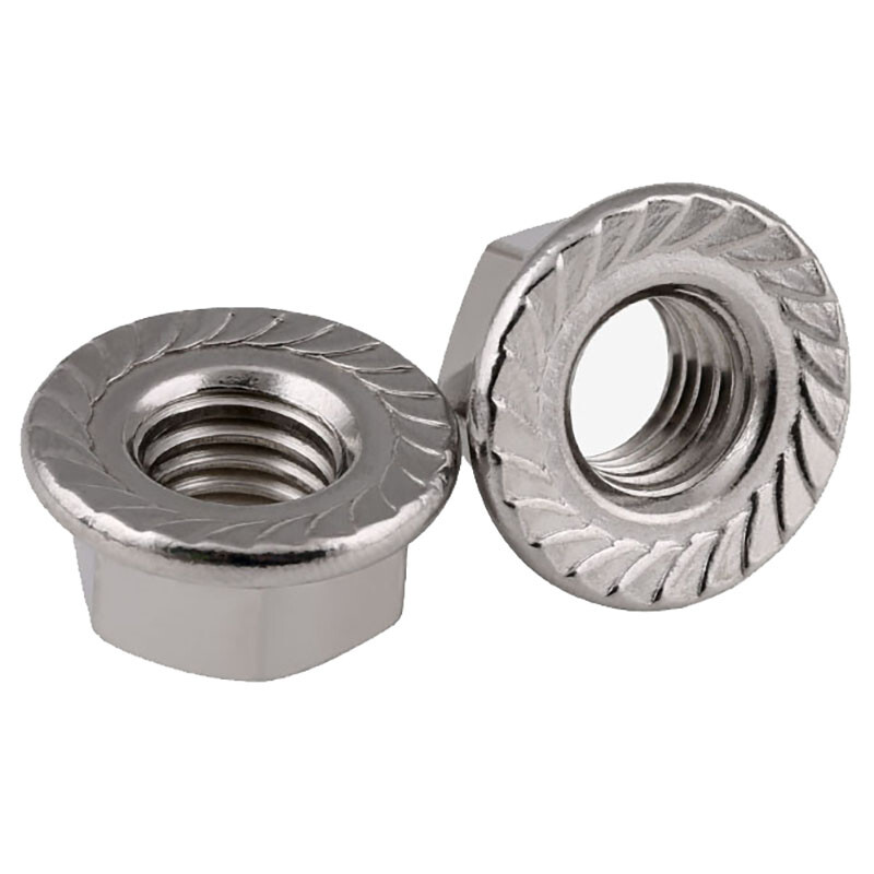 Flanschmuttern UNC 1/4-20,3/8-16,5/16-18 Flanschmutter A2 Edelstahl ...