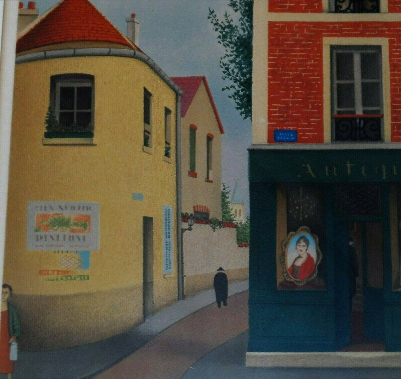 RENE RIMBERT ARTIST SIGNED LITHOGRAPH OF FRENCH STREET SCENE | eBay