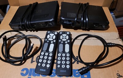 Lot of 2 - RCA DTA800B1 DTV Digital TV Converter Box With Remote ...