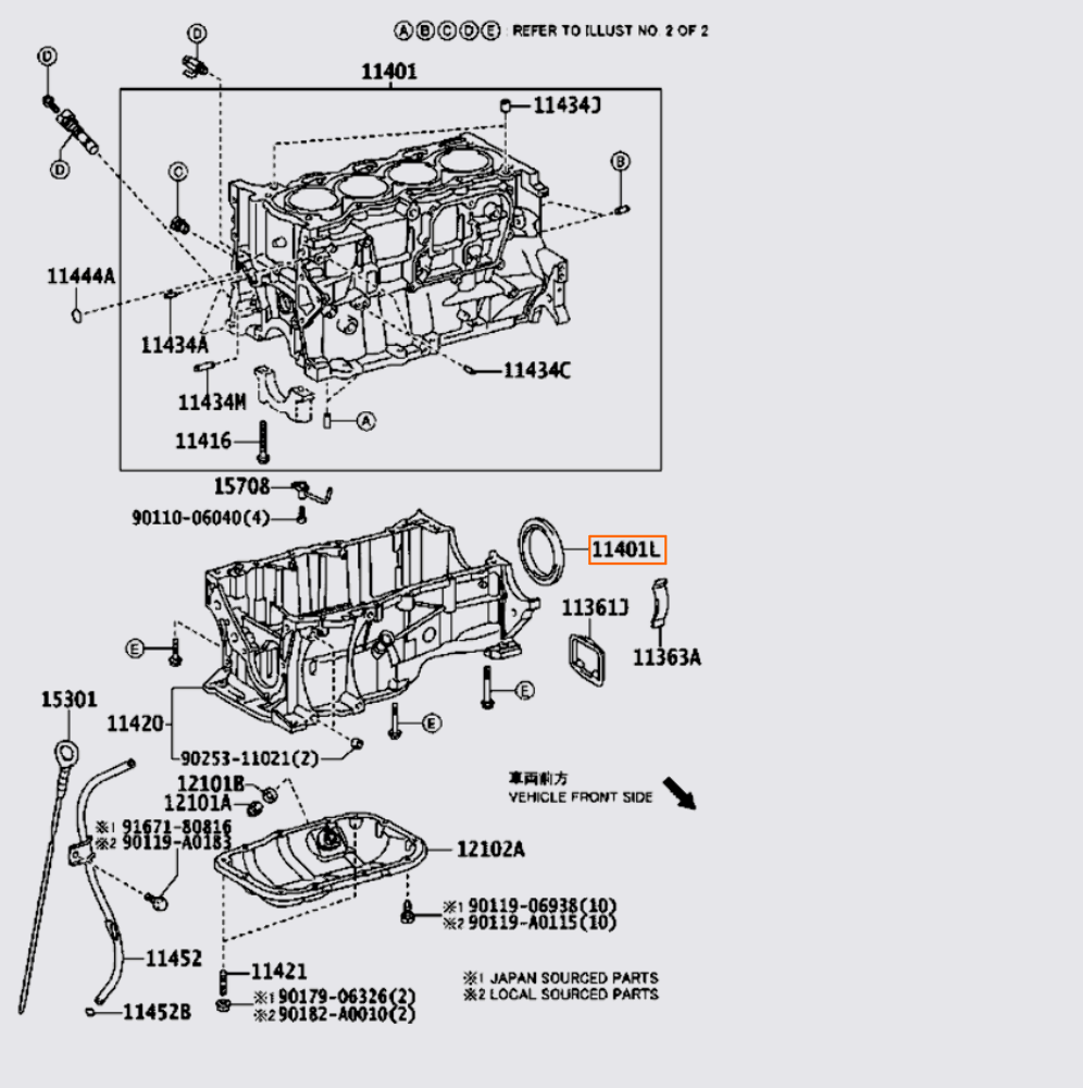 GENUINE TOYOTA REAR COROLLA PRIUS MATRIX xD CRANKSHAFT OIL SEAL OEM ...