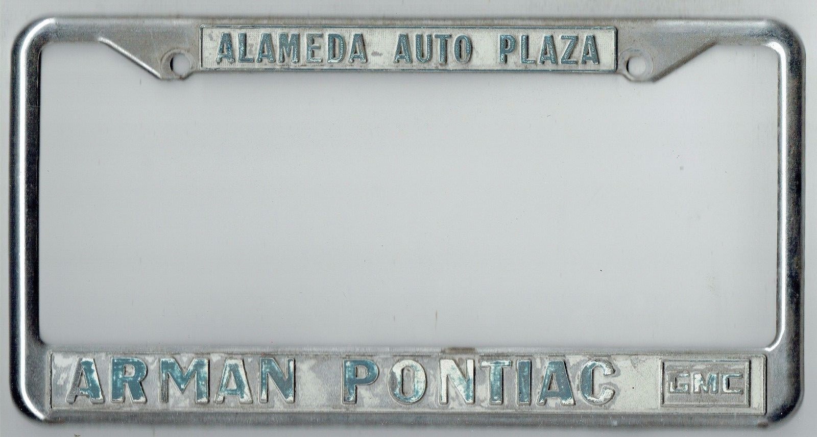 RARE Compton California Arman Pontiac GMC Vintage Dealer License Plate ...