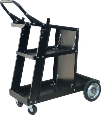 Universal Welding Cart Trolley w/3 Shelve Storage Tray for MIG TIG ...