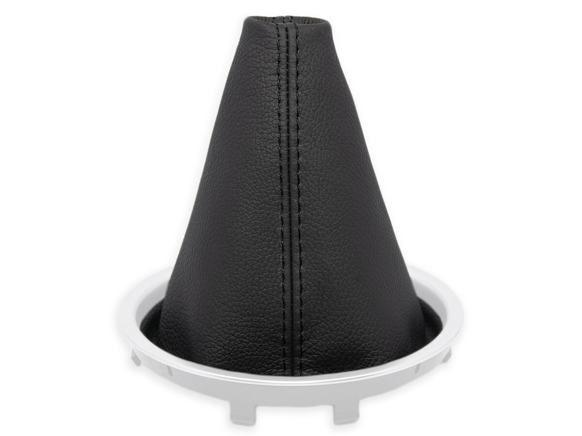 FOR VW BEETLE 2011-2017 GEAR SHIFT BOOT GAITER LEATHER STITCHING BLACK ...