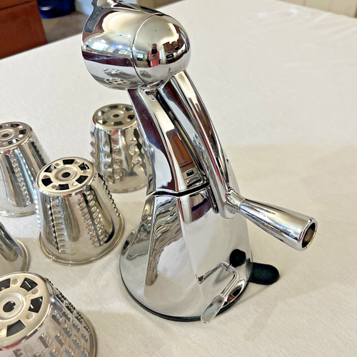 Manual Cone Food Processor, Slicer, Grater, Shredder w/ 5 Cones | eBay