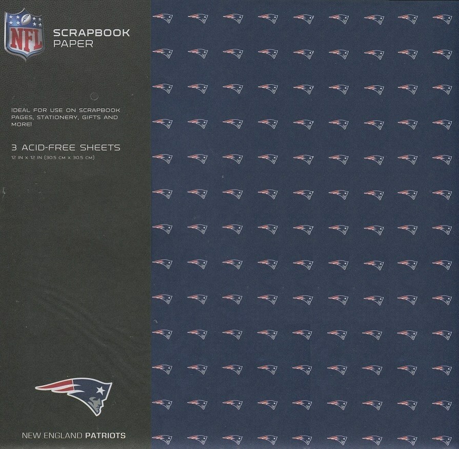 NFL Scrapbook & Craft Paper 3/pack Choose from 5 football teams ...