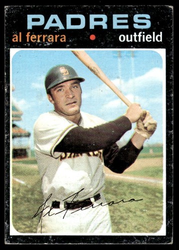 1971 Topps Baseball Al Ferrara San Diego Padres #214 VG | eBay