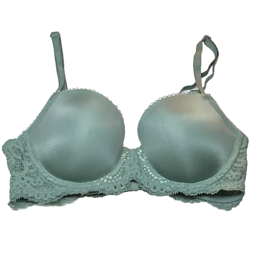 Victoria Secret VS PINK Dream Angels Lace Bra Light Green Lined Demi ...