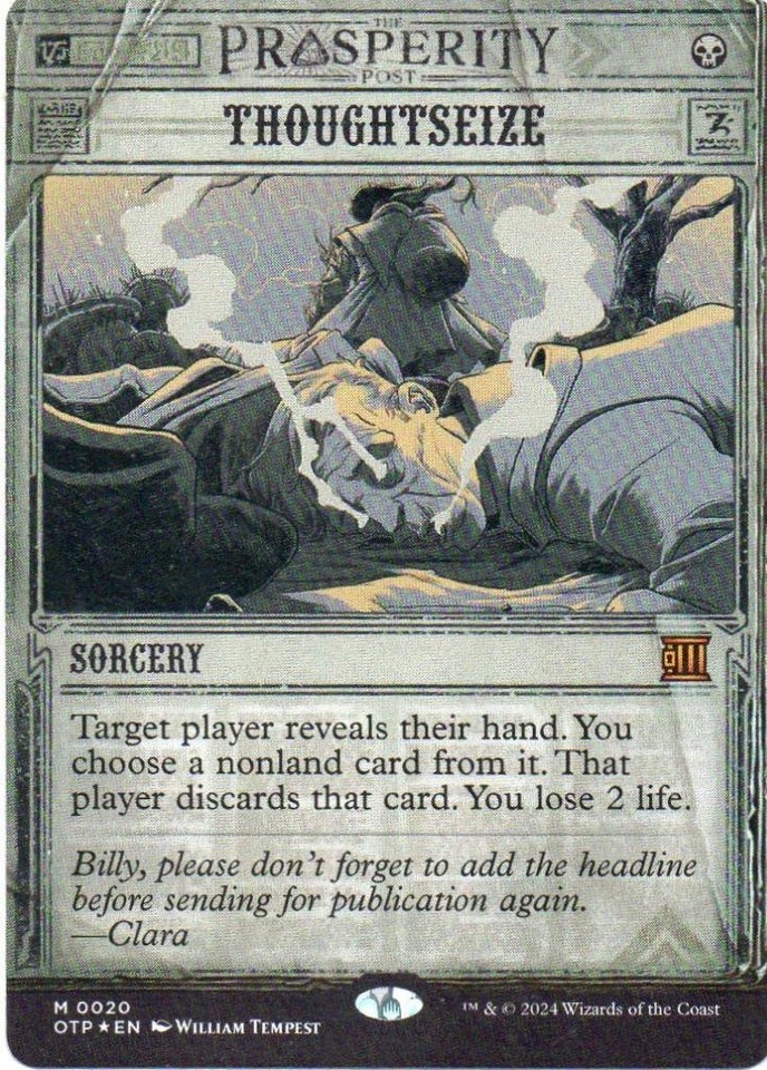 Thoughtseize 20 Outlaws of Thunder Junction: Breaking News for sale | eBay