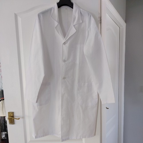 Adult DOCTORS DR COAT Hospital ER Fancy Dress Scientist Costume Lab ...