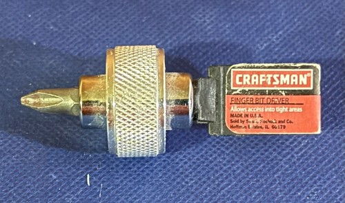 Sears Craftsman USA 41380 (Silver) Finger Bit Driver - Phillips Head ...