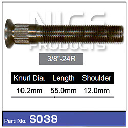 NICE PRODUCTS Wheel Stud S038 S038 | eBay Australia
