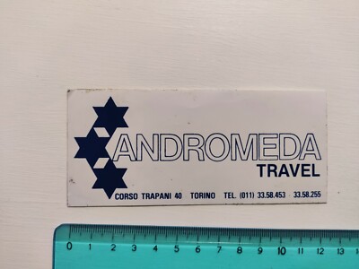 Adhesive Andromeda Travel Torino Sticker Autocollant Vintage 80s ...