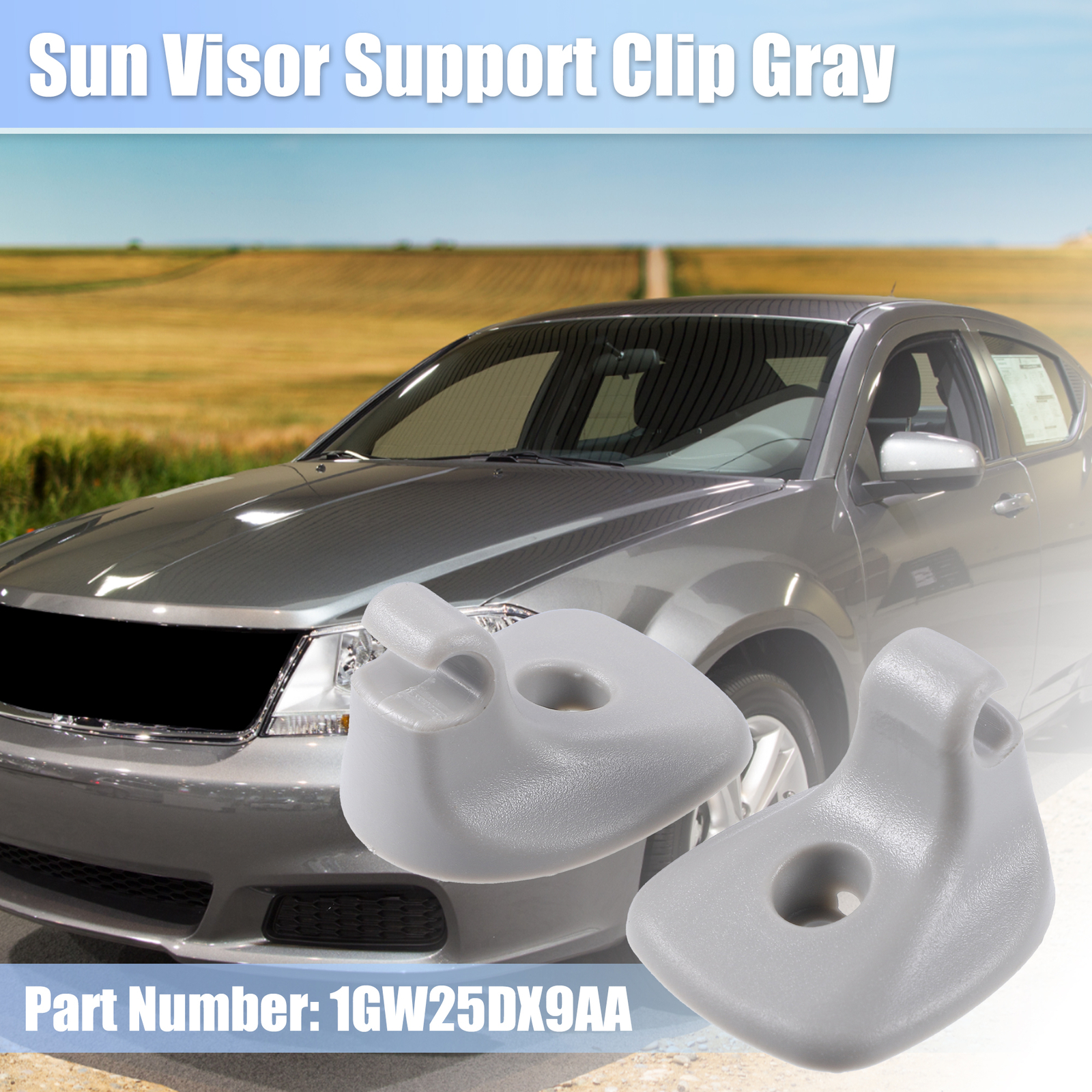 2pcs Sun Visor Support Clip Retainer 1GW25DX9AA for Dodge for Chrysler ...