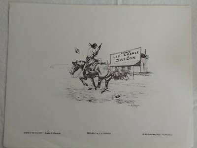 Vintage Western "Riders of the Old West" Collector’s Prints-Charles R ...