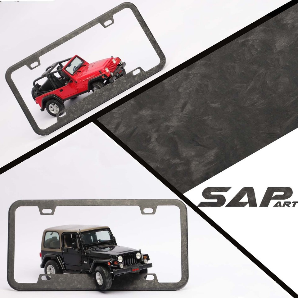 SAPart Carbon Fiber Forging Composite License Plate Frame Front Rear ...