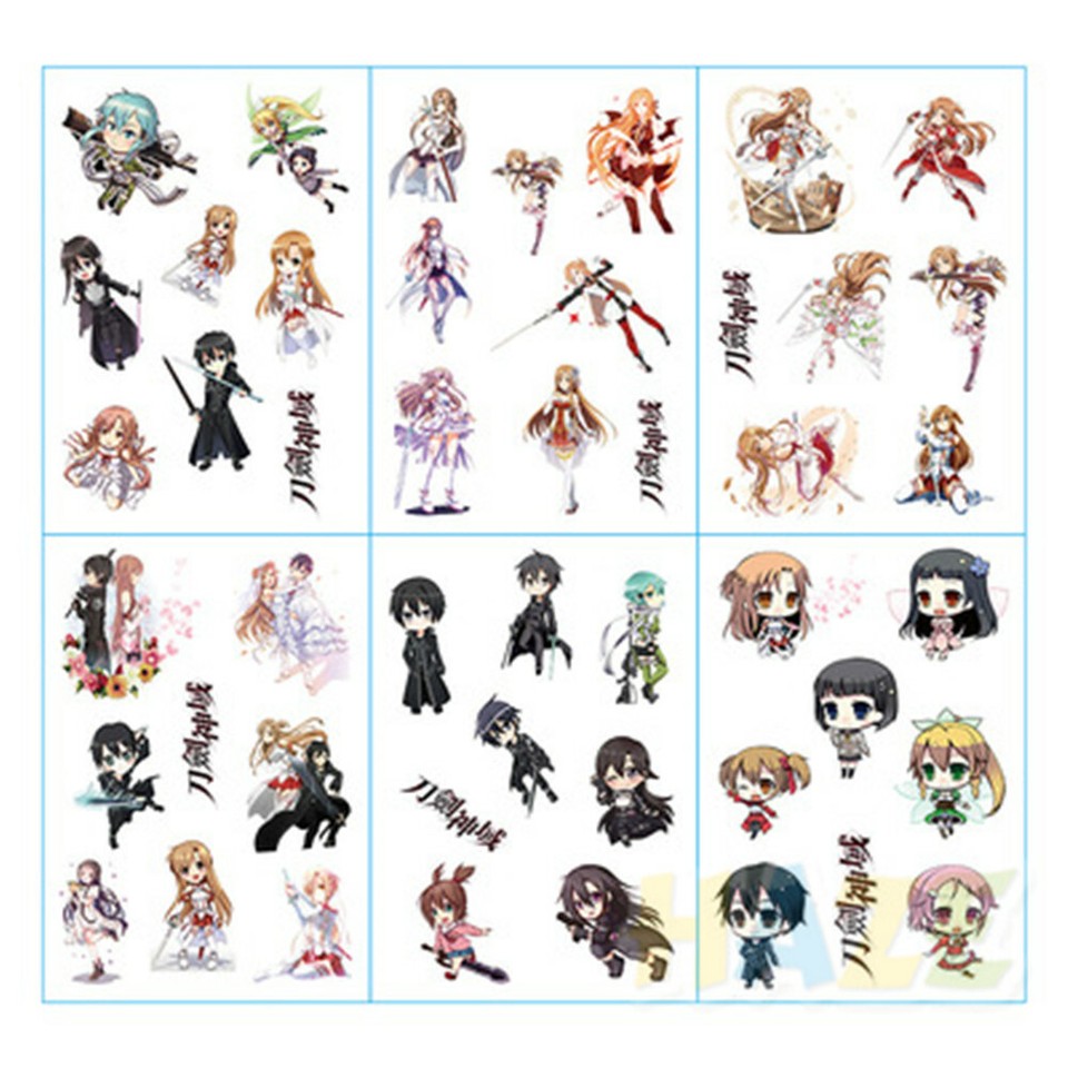 6Pcs/Set Creative Anime Stickers DIY Home Stickers Decoration Toys ...