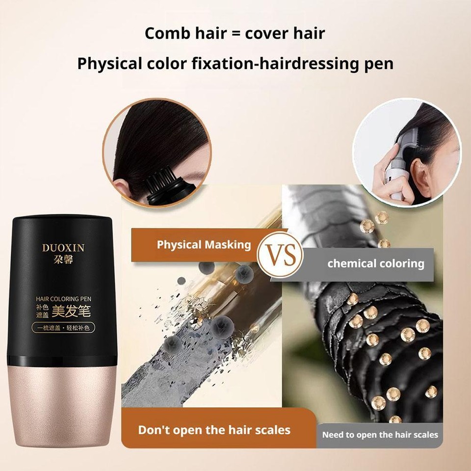 Hairdressing Pen with Toothed Comb, Disposable Dyeing ,Waterproof and ...