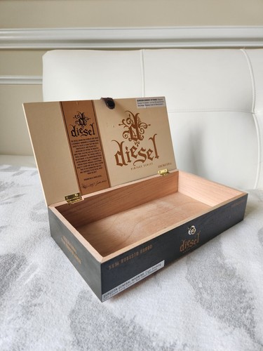 Diesel Vintage Series Robusto Gordo 500 Empty Wooden Cigar Box 12x6⅝x2½ ...