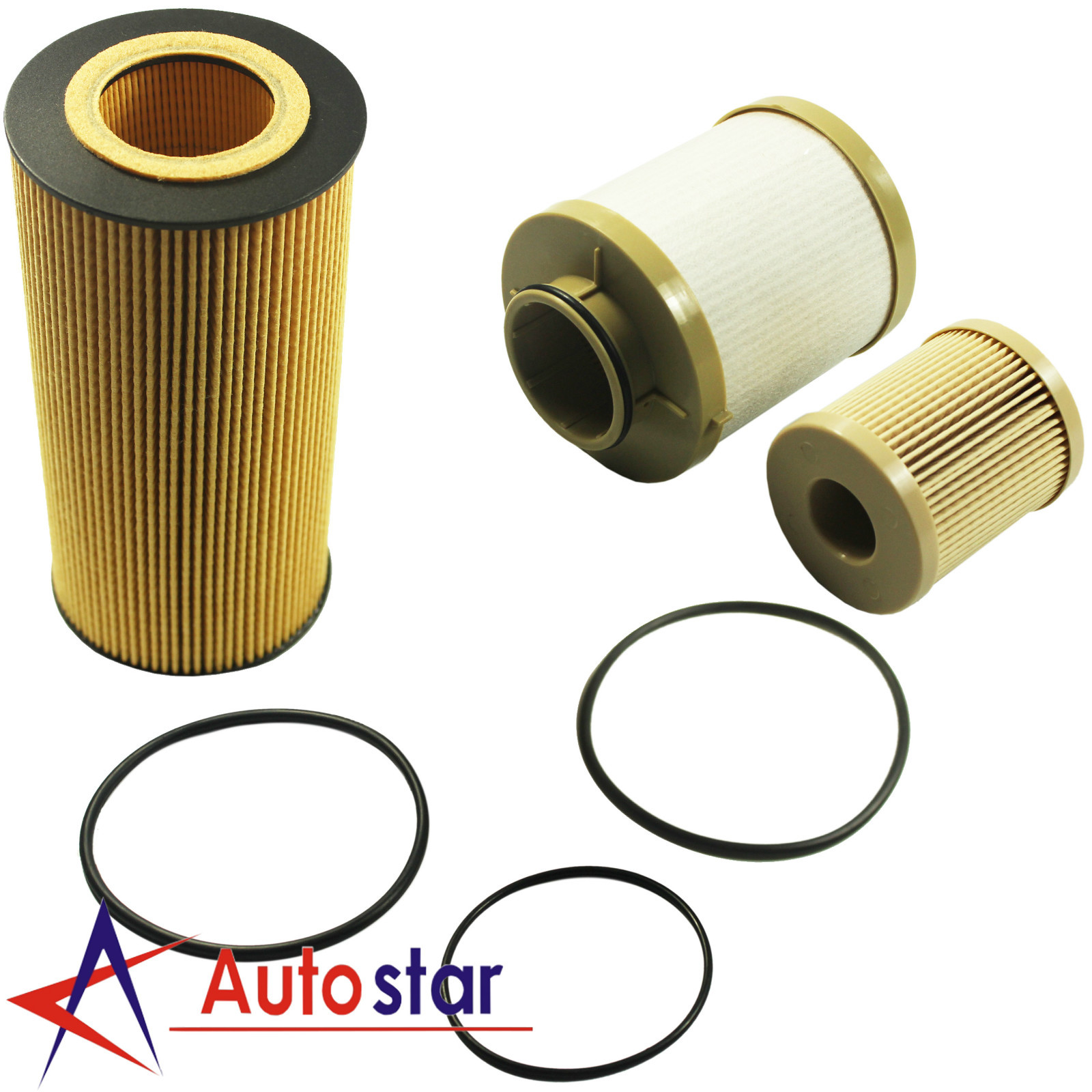 Set of 6 Fuel & Oil Filter Replacement FD4616 FL2016 For Ford 6.0L ...