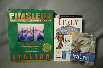 Pimsleur Italian language study 8 cds, Italy Travel Guide, Italian ...