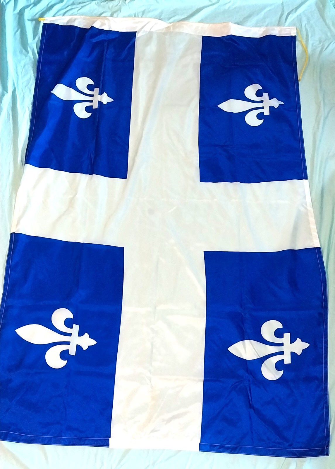Large 4' x 6'ft Quebec Province Flag Quebec Banner Outdoor Indoor High ...