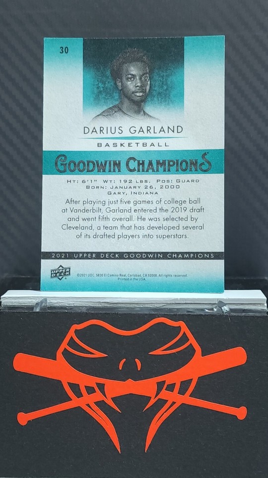 Darius Garland - 2021 UD Goodwin Champions RC #30 | eBay