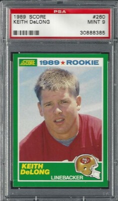 1989 Score #260 Keith DeLong RC Rookie PSA 9 MINT 30888385 | eBay