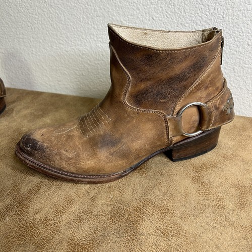 FREEBIRD by STEVEN Cali Harness Bootie Western Cowgirl Boot 7M Light ...