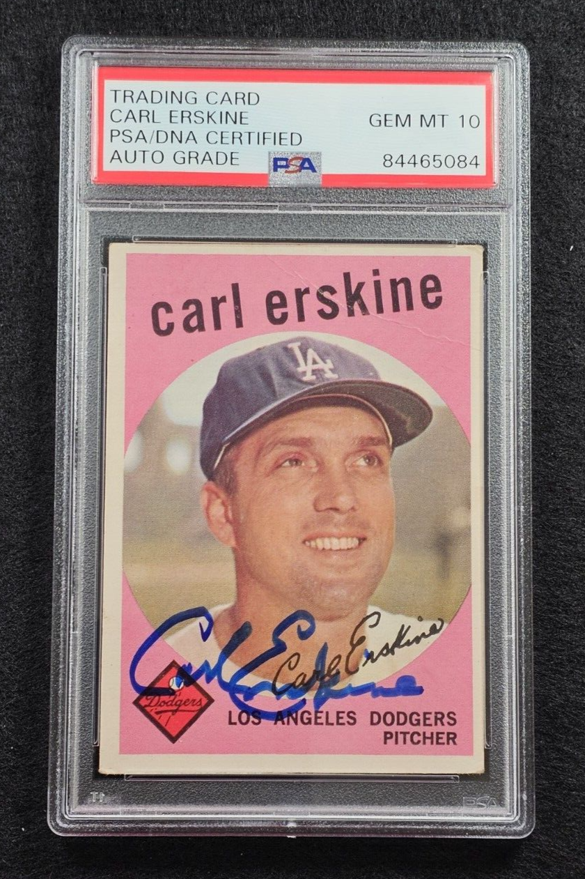 Carl Erskine Autographed Memorabilia | Signed Photo, Jersey ...