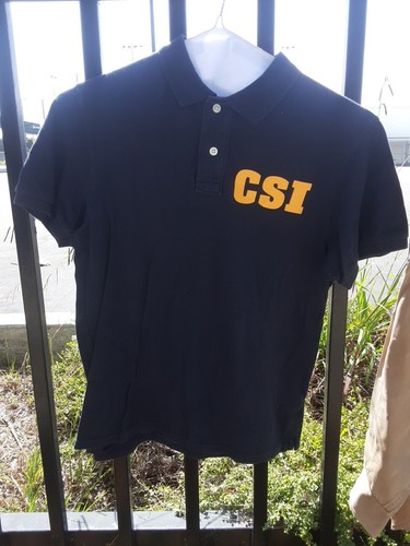 CSI Crime Scene Investigation Blue POLO SHIRT Size Small From Sleepless ...