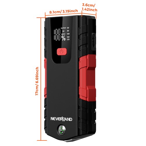 6000A Car Jump Starter Pack Booster Battery Charger Power Ban ...