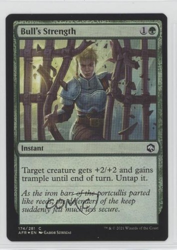 Bull's Strength Foil Magic: Adventures in the Forgotten Realms #174 ...