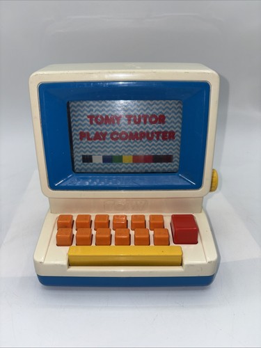 Vintage Tomy Tutor Play Computer 1980s Educational Toy - Tested | eBay