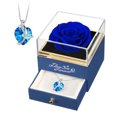 Preserved Flowers Real Blue Rose Gifts for Mom Grandma Wife A3_blue ...